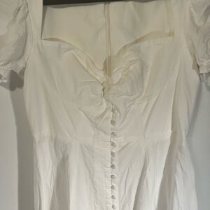 House of CB | Dresses | House Of Cb Ellery Linen Puff Sleeve Sundress ...
